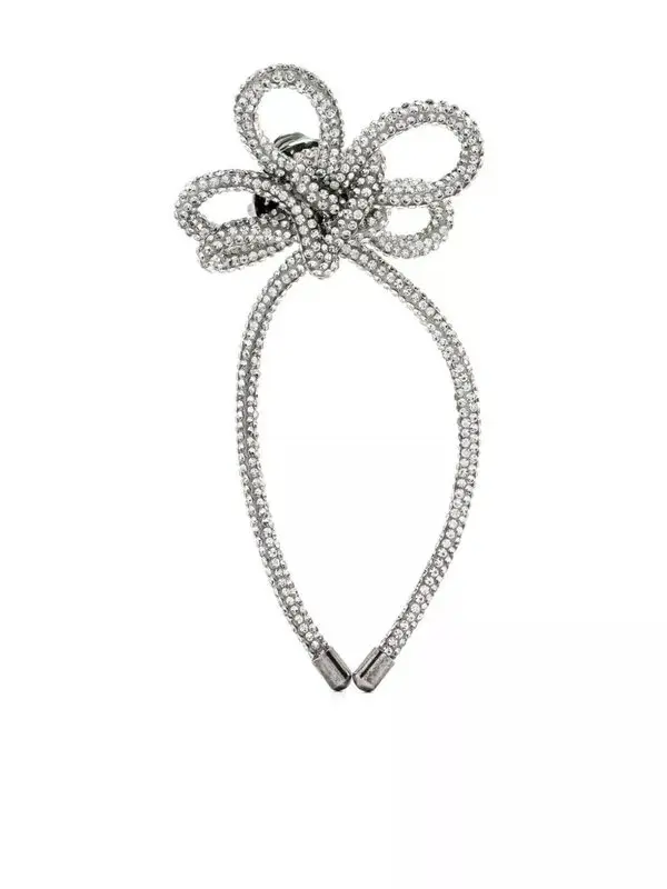 Acne Studios Crystal-embellished Clip-on Earring - Silver