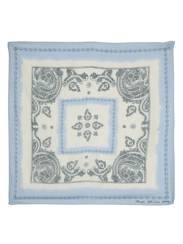 Acne Studios Paisley-print Wool Scarf - Neutrals