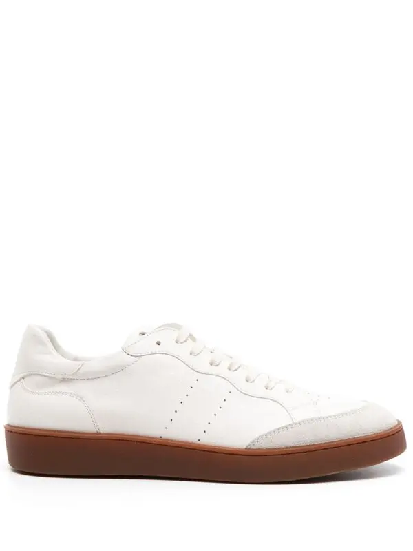 SCAROSSO Umberto Leather Sneakers - White