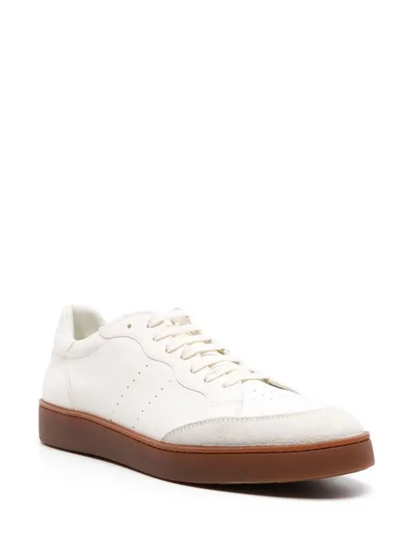 SCAROSSO Umberto Leather Sneakers - White
