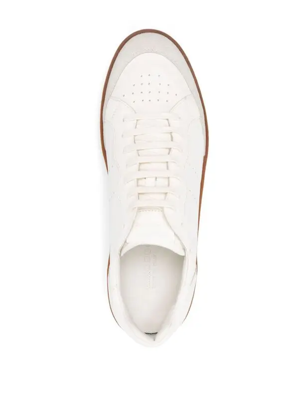SCAROSSO Umberto Leather Sneakers - White