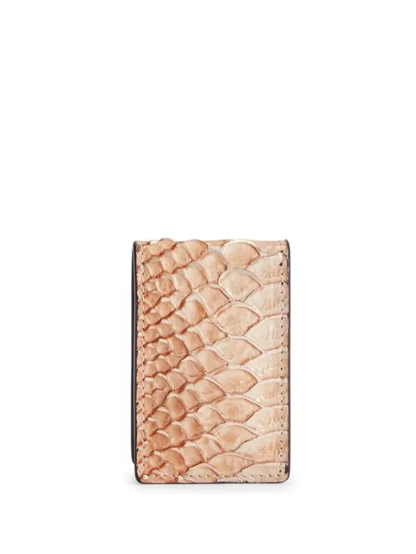 GIUSEPPE ZANOTTI Albert Crocodile-effect Cash Holder