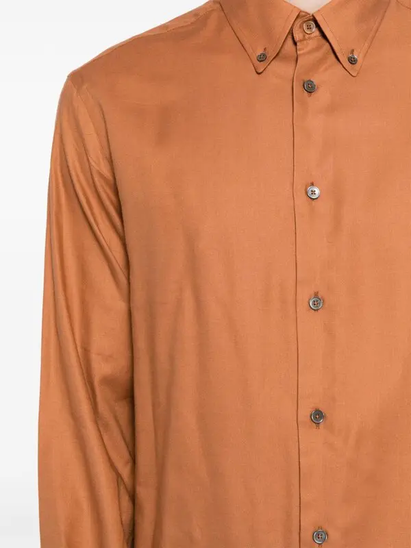 Paul Smith Cotton Poplin Buttoned Shirt
