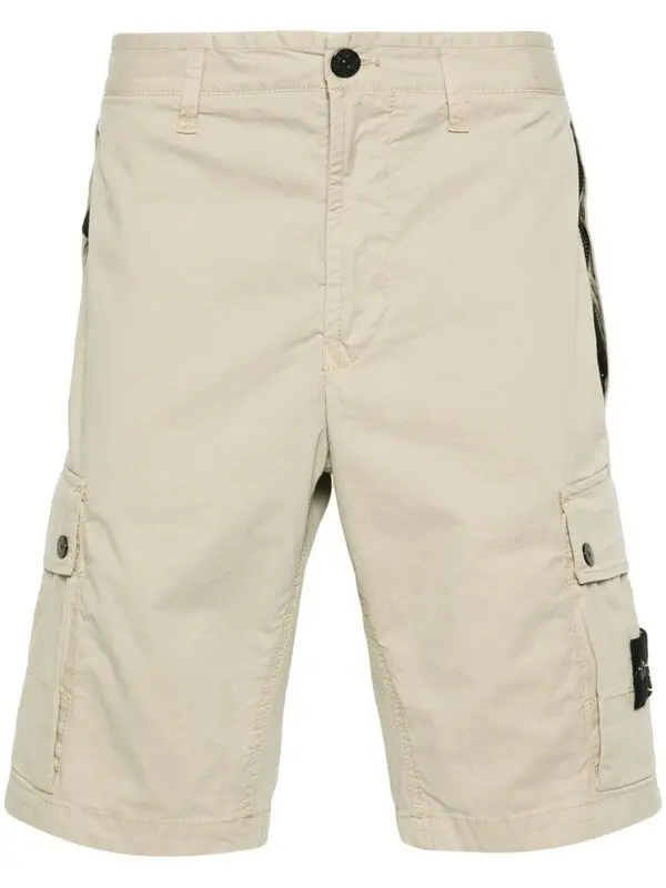Stone Island Compass-badge Cargo Shorts - Neutrals