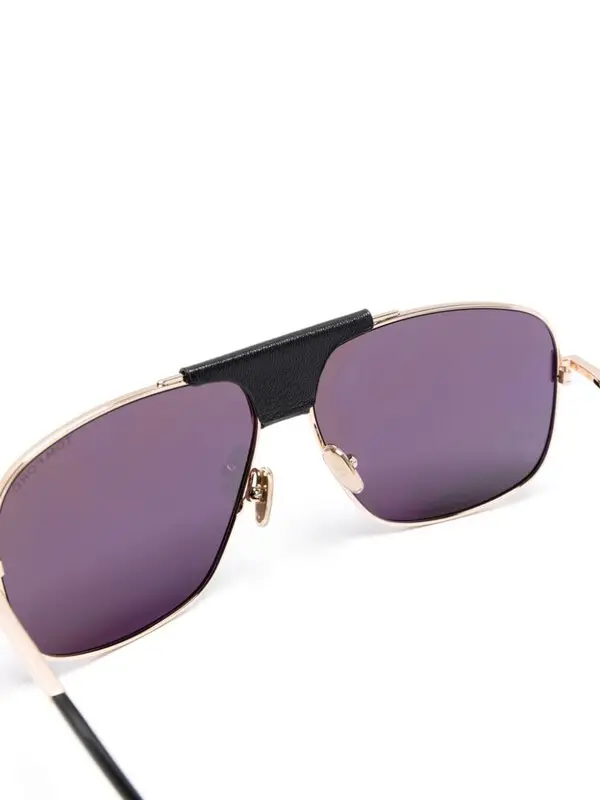 TOM FORD Pilot-frame Sunglasses - Black