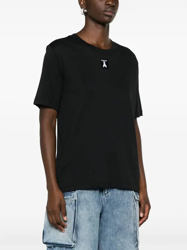 Patrizia Pepe Logo-patch T-shirt - Black