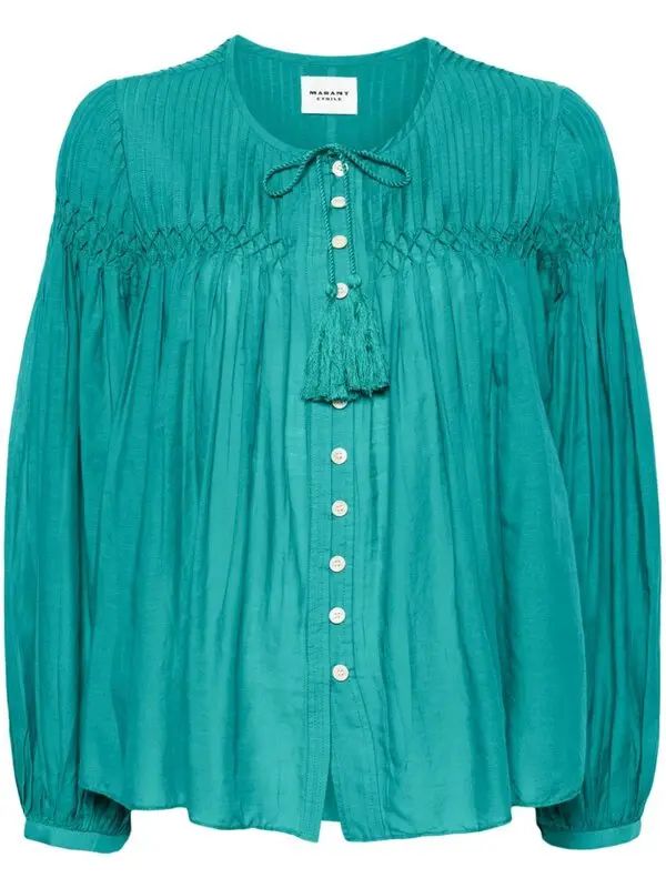 MARANT ETOILE Abadi Pintuck Blouse