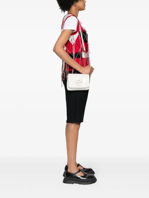 Pinko Baby Love Click Puff Crossbody Bag - Neutrals