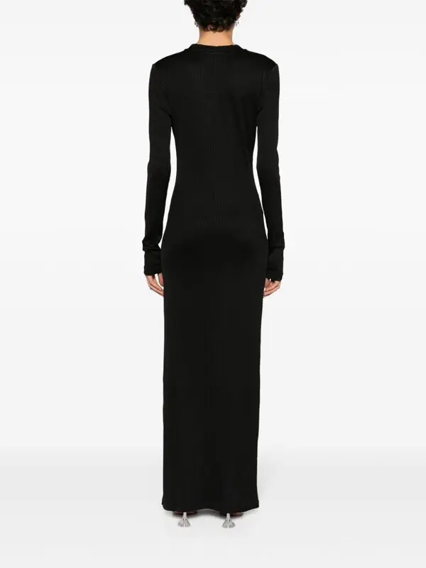 AREA Fine-ribbed Maxi Dress
