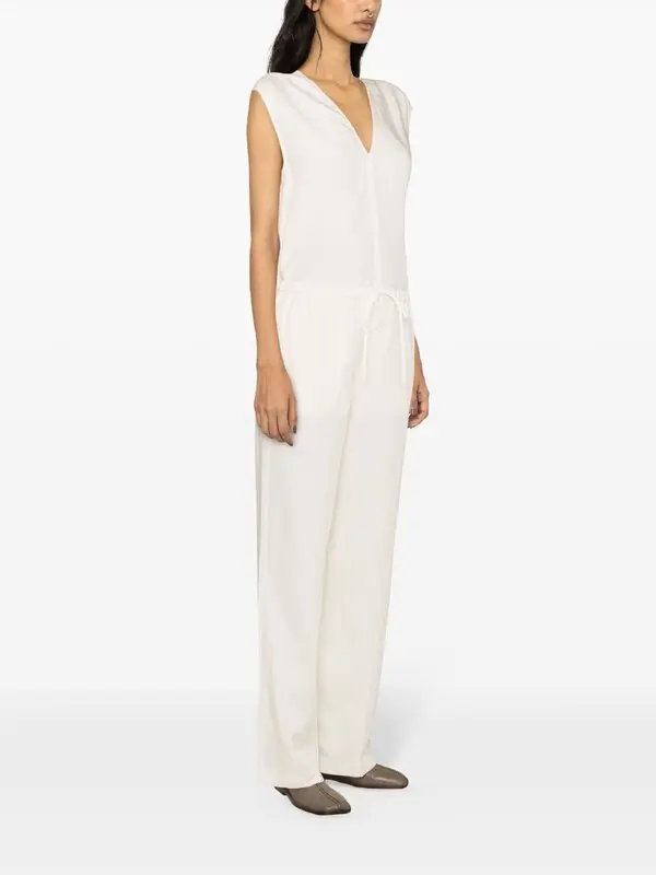 TOTEME Fluid Drawstring Trousers - White