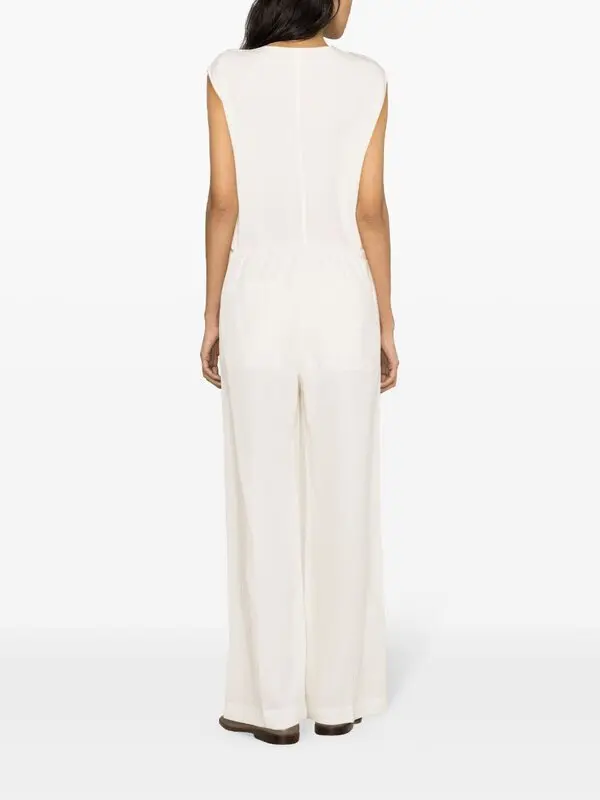 TOTEME Fluid Drawstring Trousers - White