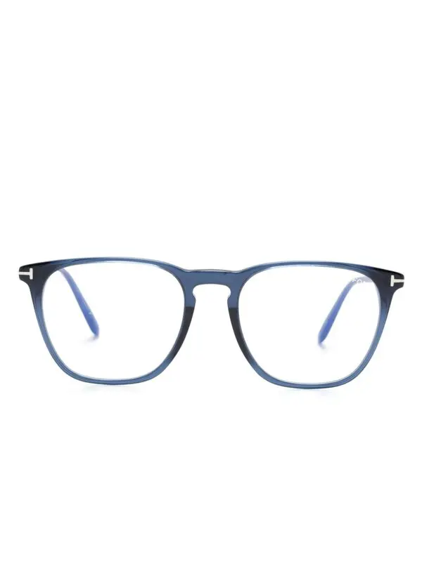 TOM FORD Wayfarer-frame Glasses - Blue