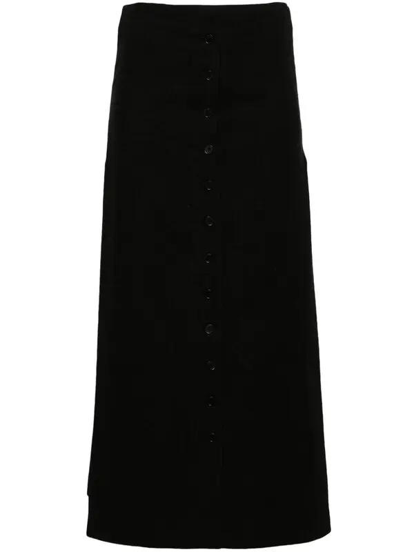Loulou De Saison Loulou Studio Buttoned Midi Skirt