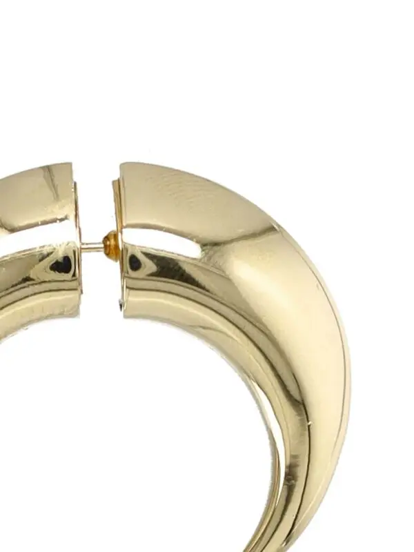 MARINE SERRE Regenerated Moon Stud Earring - Gold