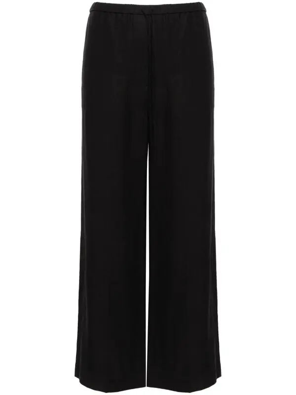 TOTEME Fluid Drawstring Trousers - Black