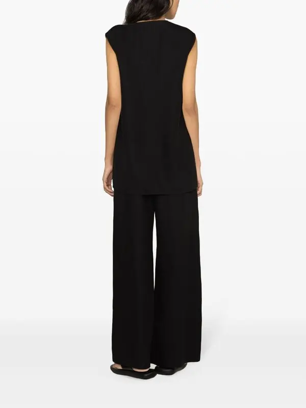 TOTEME Fluid Drawstring Trousers - Black