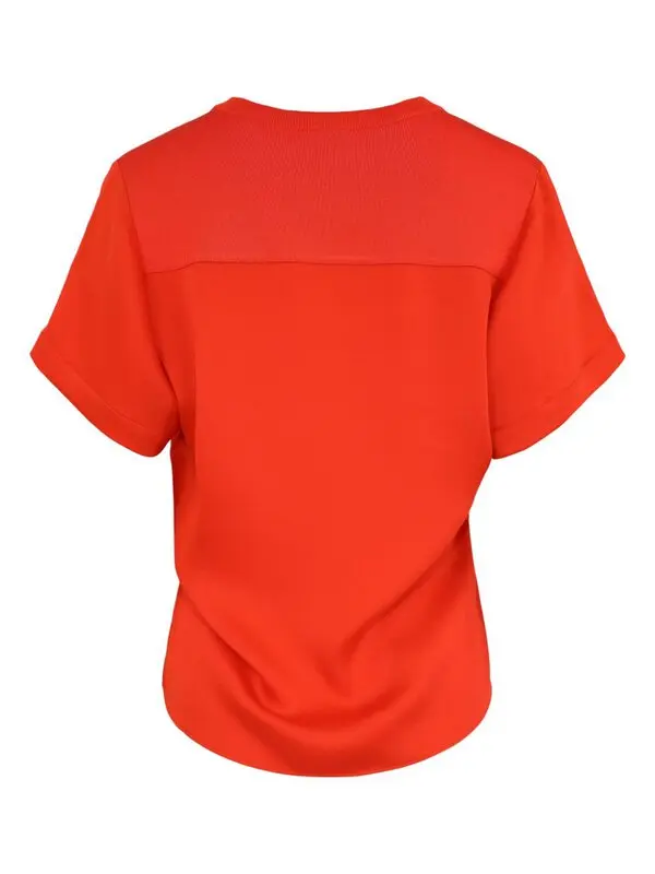 Simkhai Addy Knit-panel T-shirt - Red