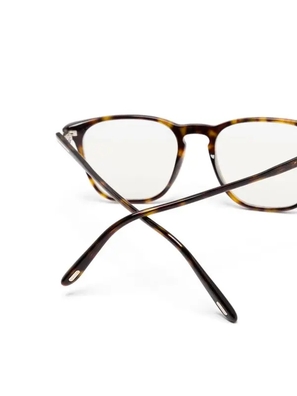 TOM FORD Square Frame Glasses - Brown