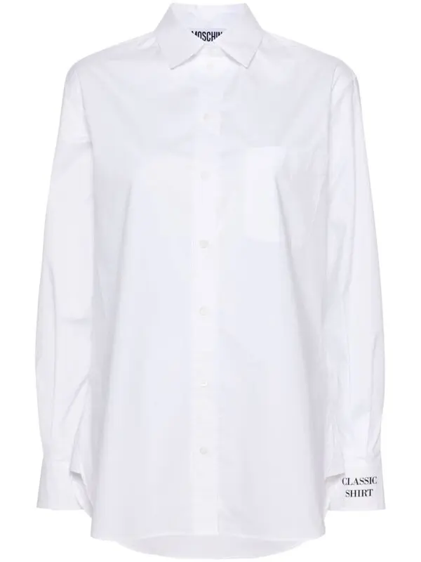 Moschino Chest-pocket Poplin Shirt