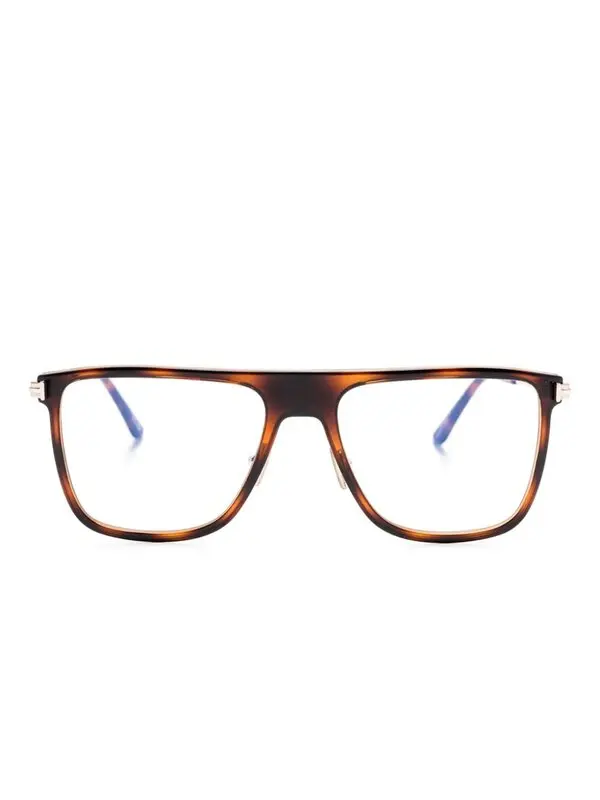 TOM FORD Square-frame Glasses - Brown