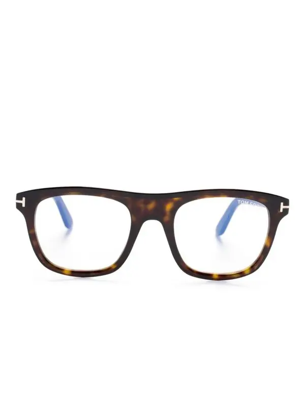 TOM FORD Tortoiseshell Square-frame Glasses - Brown