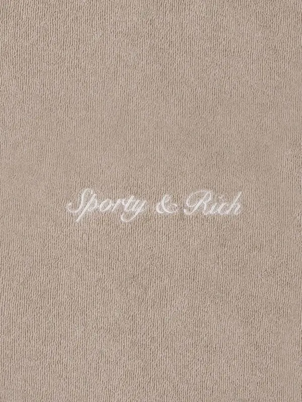 Sporty & Rich Syracuse Logo-embroidered T-shirt