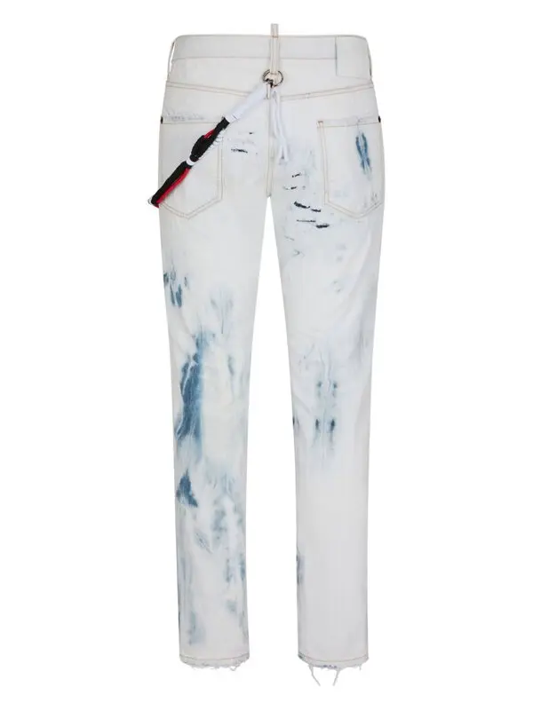 Dsquared2 Distressed Straight-leg Jeans