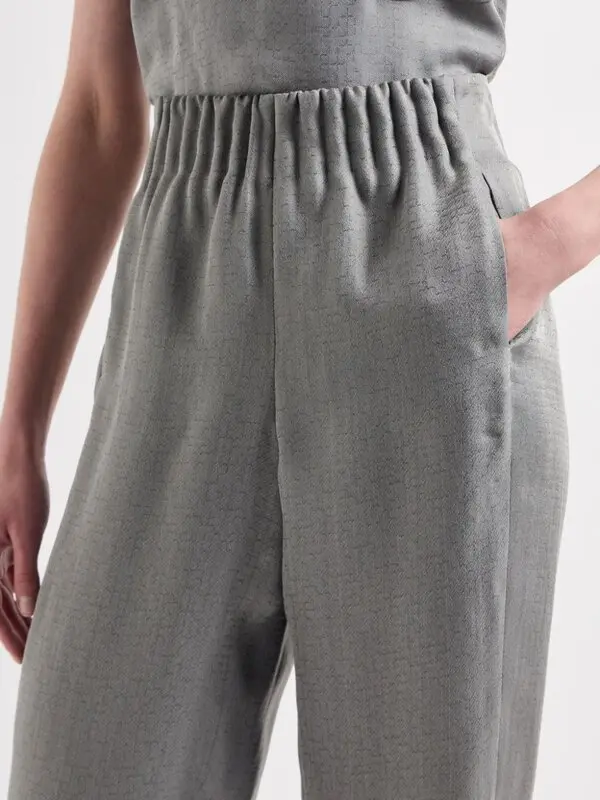 Emporio Armani Geometric Print Elasticated Waist Trousers