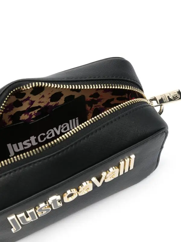 Just Cavalli Logo-lettering Cross Body Bag - Black