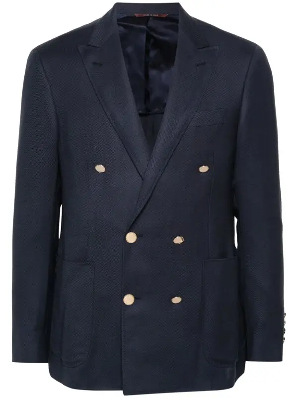 Canali Double-breasted Wool Blazer