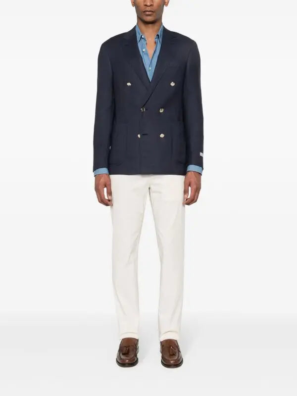 Canali Double-breasted Wool Blazer