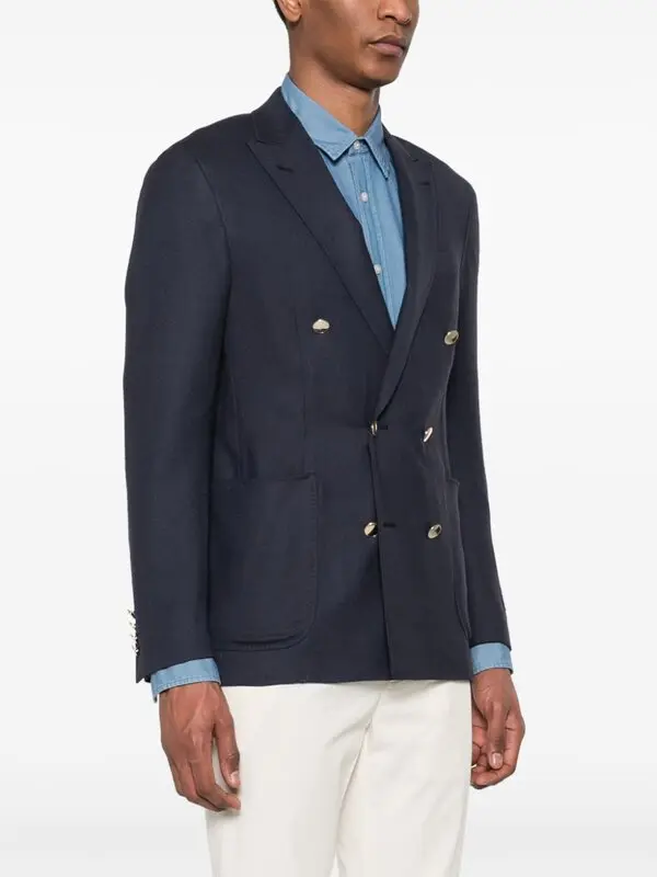 Canali Double-breasted Wool Blazer
