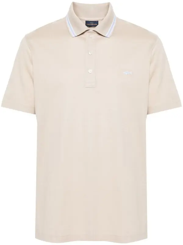 Paul & Shark Logo-patch Piqué Polo Shirt