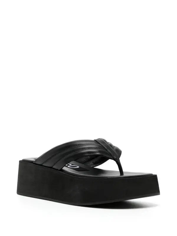 Senso Reese Leather Platform Flip-flops
