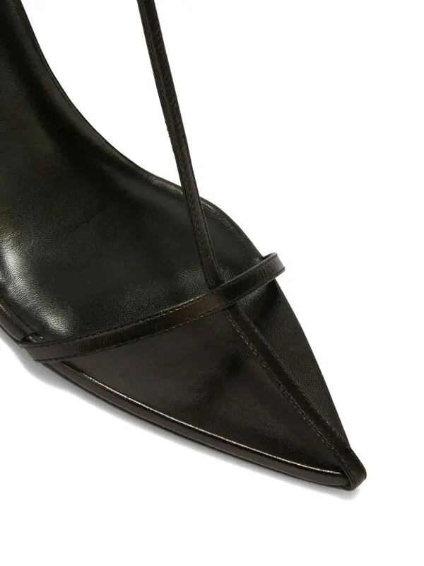 JIL SANDER High Leather Sandals - Black