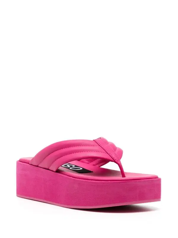 Senso Reese Leather Platform Flip-flops