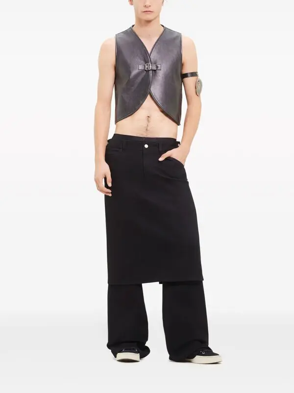 COURREGES Ellipse Leather Vest