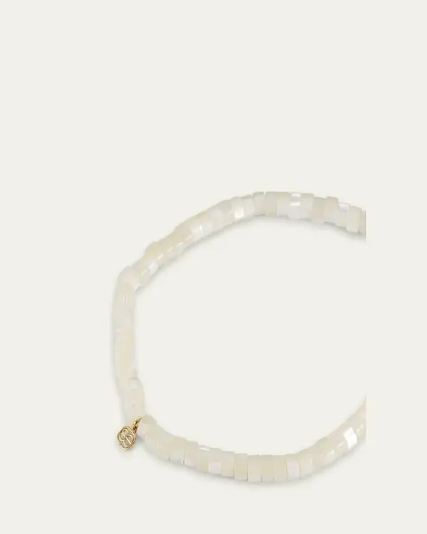 SYDNEY EVAN Enamel Charm Beaded Bracelet
