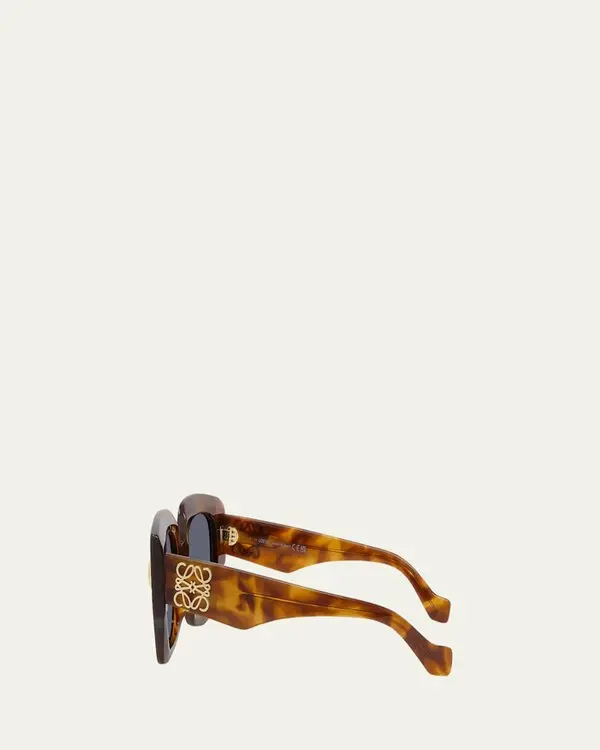 Loewe Anagram Square Sunglasses - Blonde Havana