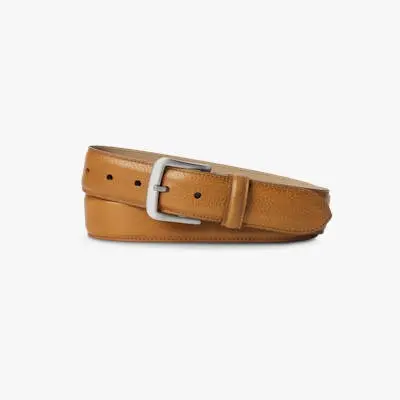 Shinola 1.12" Canfield Vachetta Leather Belt - Bourbon