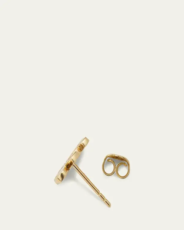SYDNEY EVAN 14k And Diamond Pave Elephant Single Stud Earring, Left - Gold