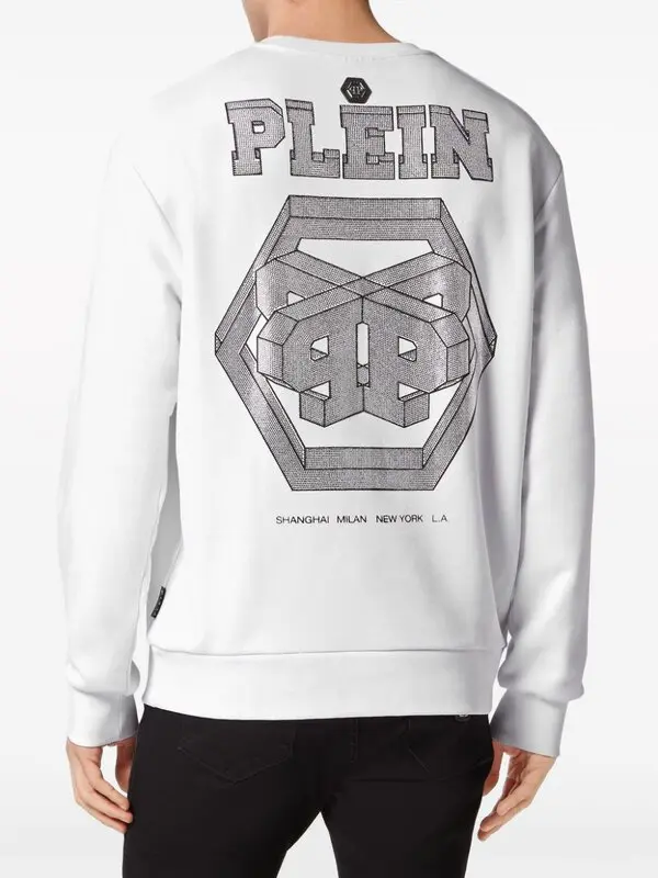 Philipp Plein Wire Frame Jersey Sweatshirt