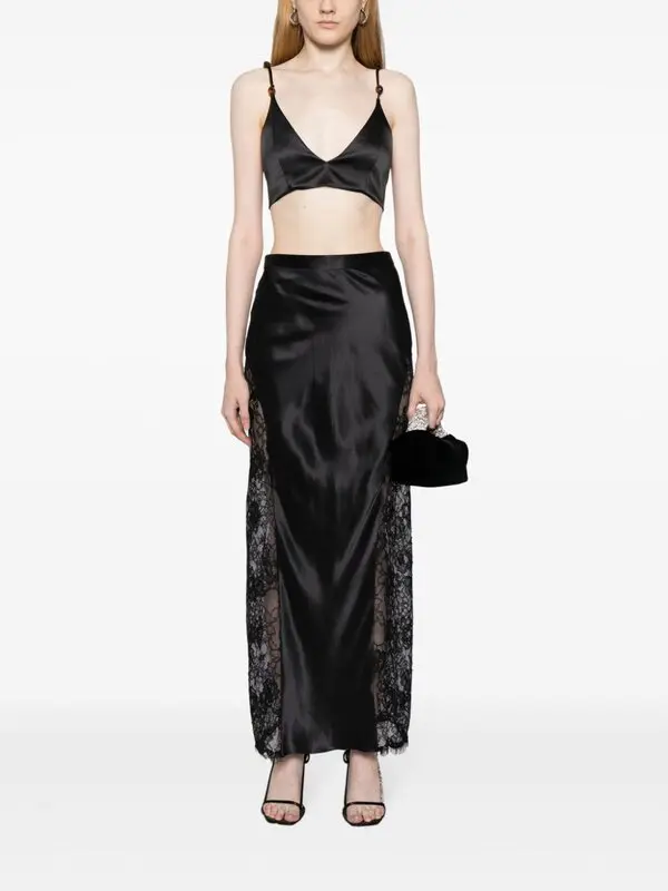 FLEUR DU MAL Lace Maxi Skirt