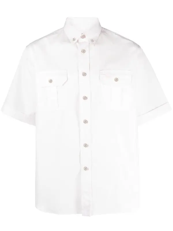 Prada Logo-embroidered Cotton Shirt