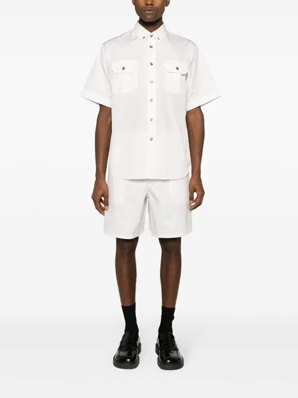 Prada Logo-embroidered Cotton Shirt