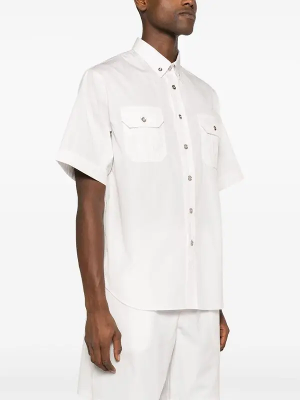 Prada Logo-embroidered Cotton Shirt