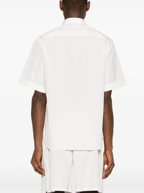 Prada Logo-embroidered Cotton Shirt