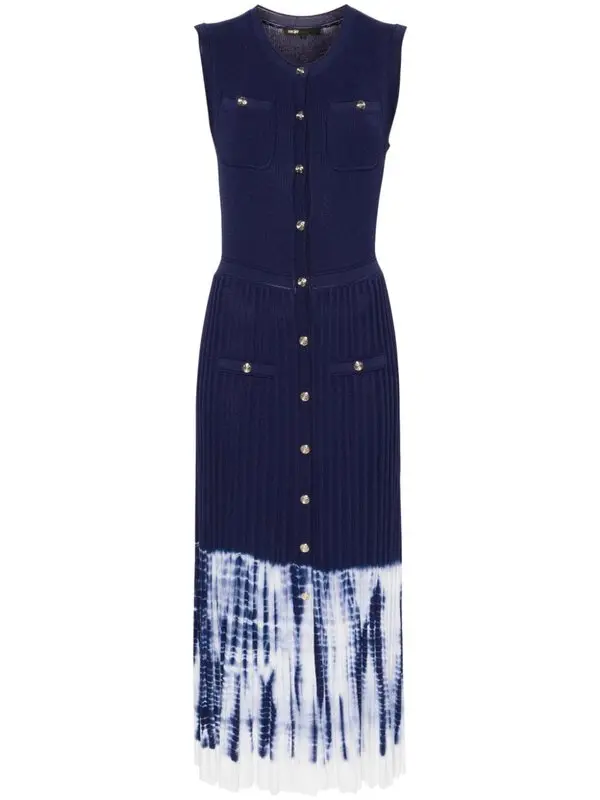 Maje Tie-dye Ribbed Maxi Dress