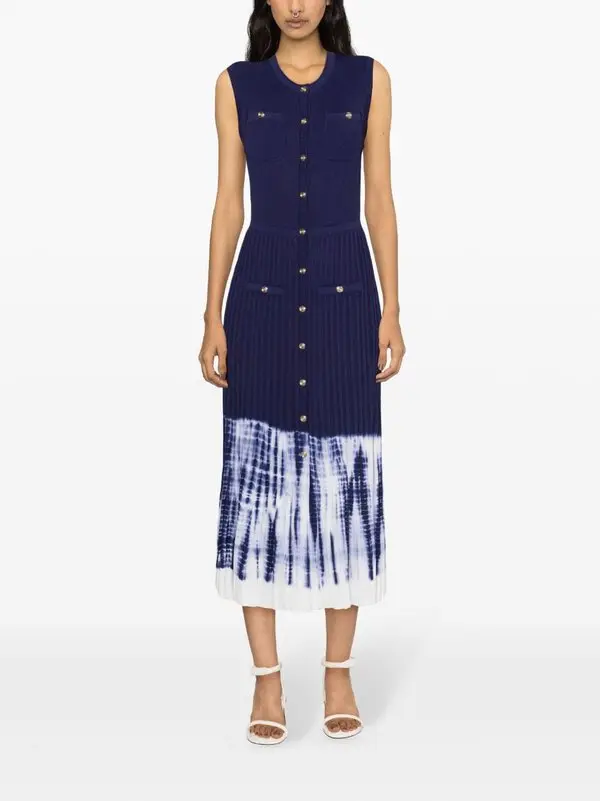 Maje Tie-dye Ribbed Maxi Dress