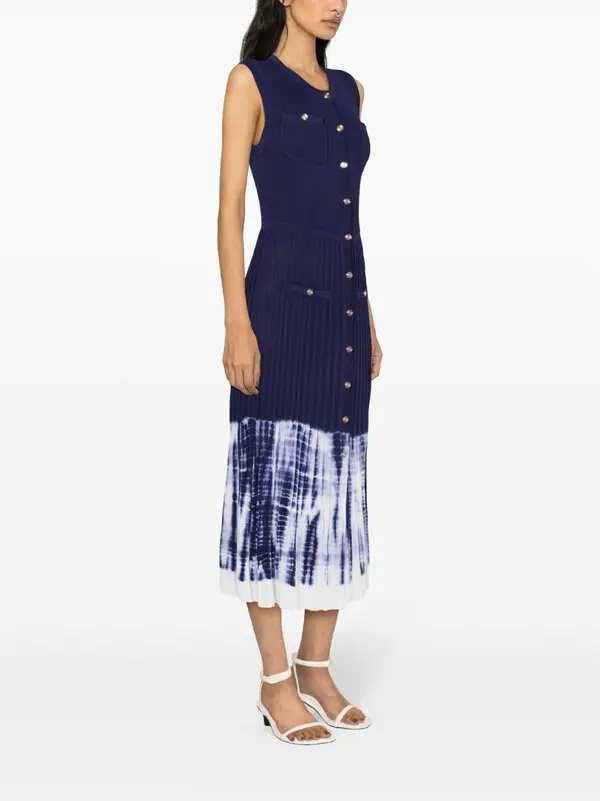 Maje Tie-dye Ribbed Maxi Dress